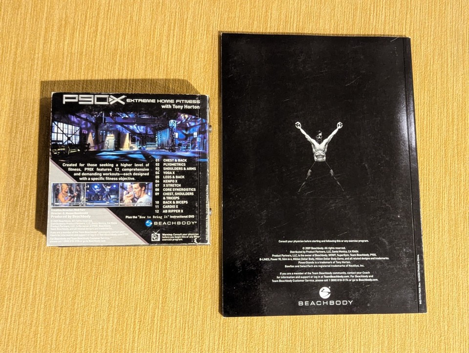 P90X Extreme Home Fitness w/ Tony Horton DVD Set with Fitness Guide ...