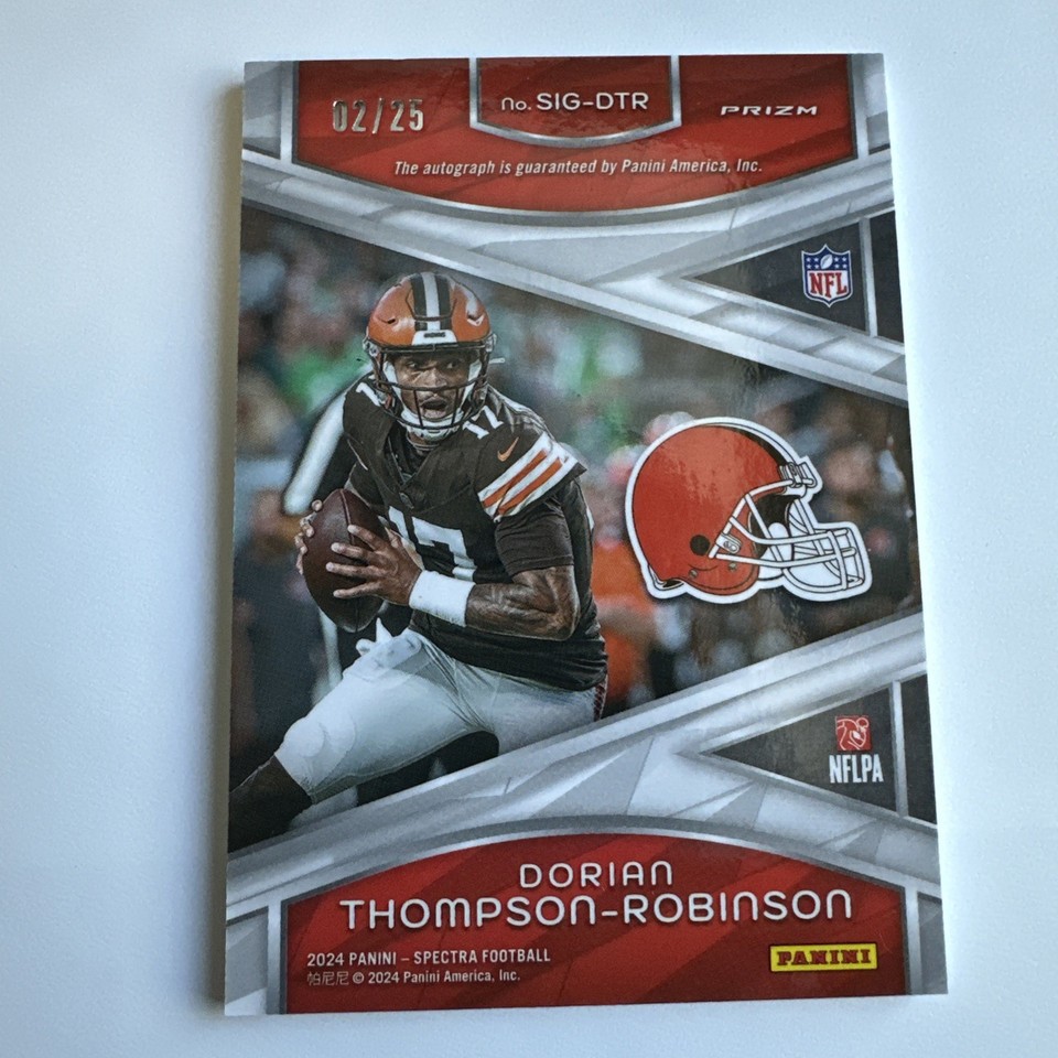 2024 Panini Spectra Dorian Thompson-Robinson Meta Auto /25- Browns | eBay