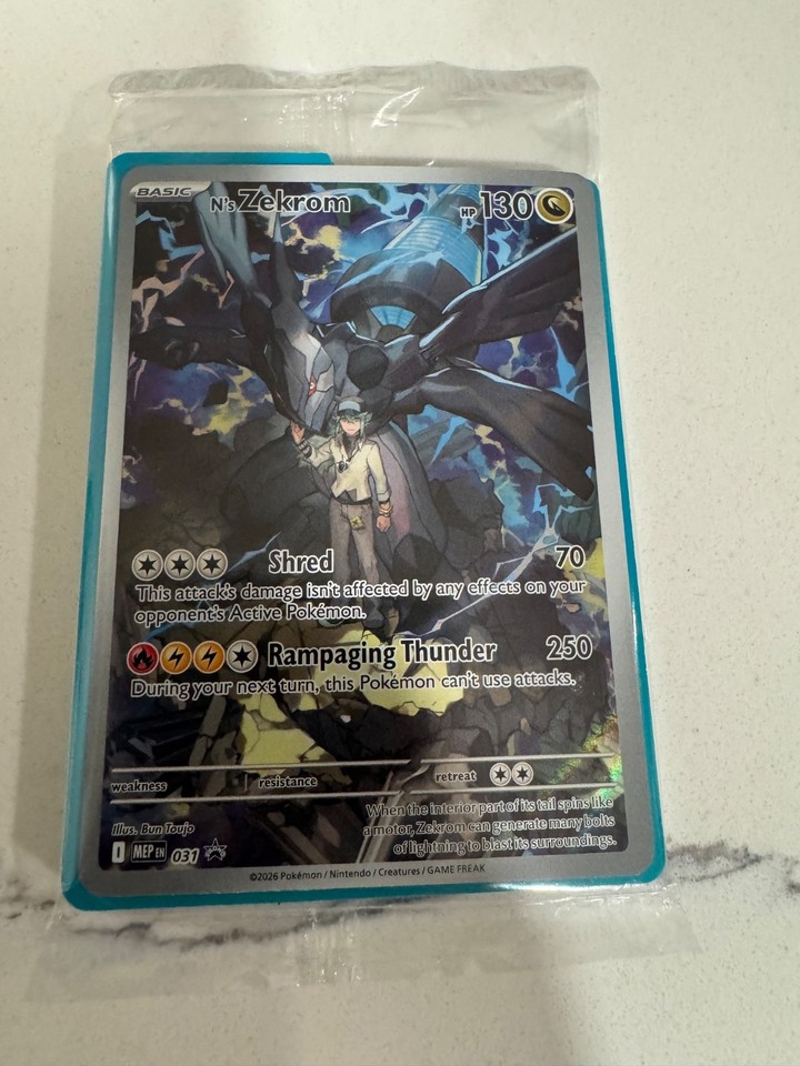 Ascended Heroes N's Zekrom ETB Promo Sealed | eBay