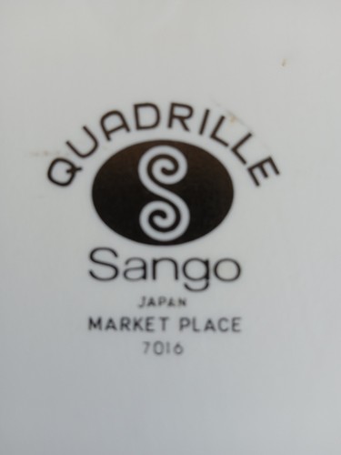 Vintage Sango Quadrille "Market Place" #7016--10" Dinner Plate ...