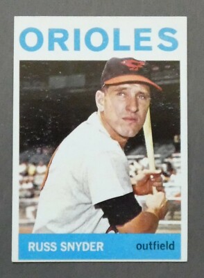 1964 Topps Baseball #126 Russ Snyder Baltimore Orioles - EX/MT | eBay