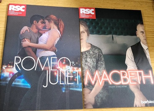 Lot of 2 RSC Shakespeare Play Programmes - Macbeth, Romeo & Juliet ...
