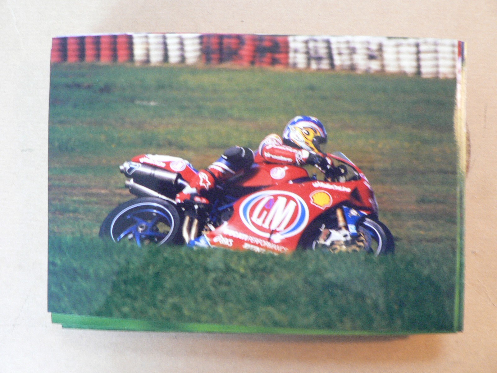 MSF-1037 PHOTO BEN BOSTROM DUCATI 996 R NR 155 WK SUPERBIKES ASSEN 2001 ...