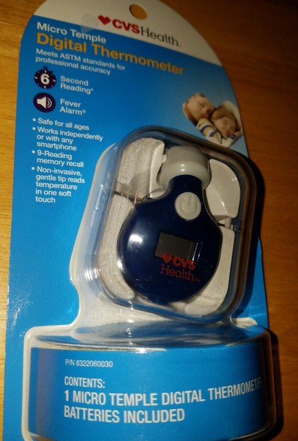 CVS Health Micro Temple Digital Thermometer ASTM Assured A3 for sale ...