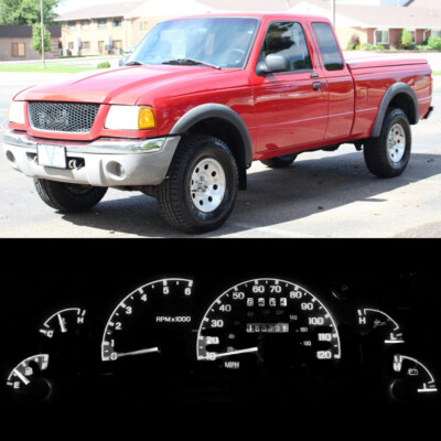 Dash Instrument Cluster Gauges White LED Bulbs For 95-03 Ford Ranger ...