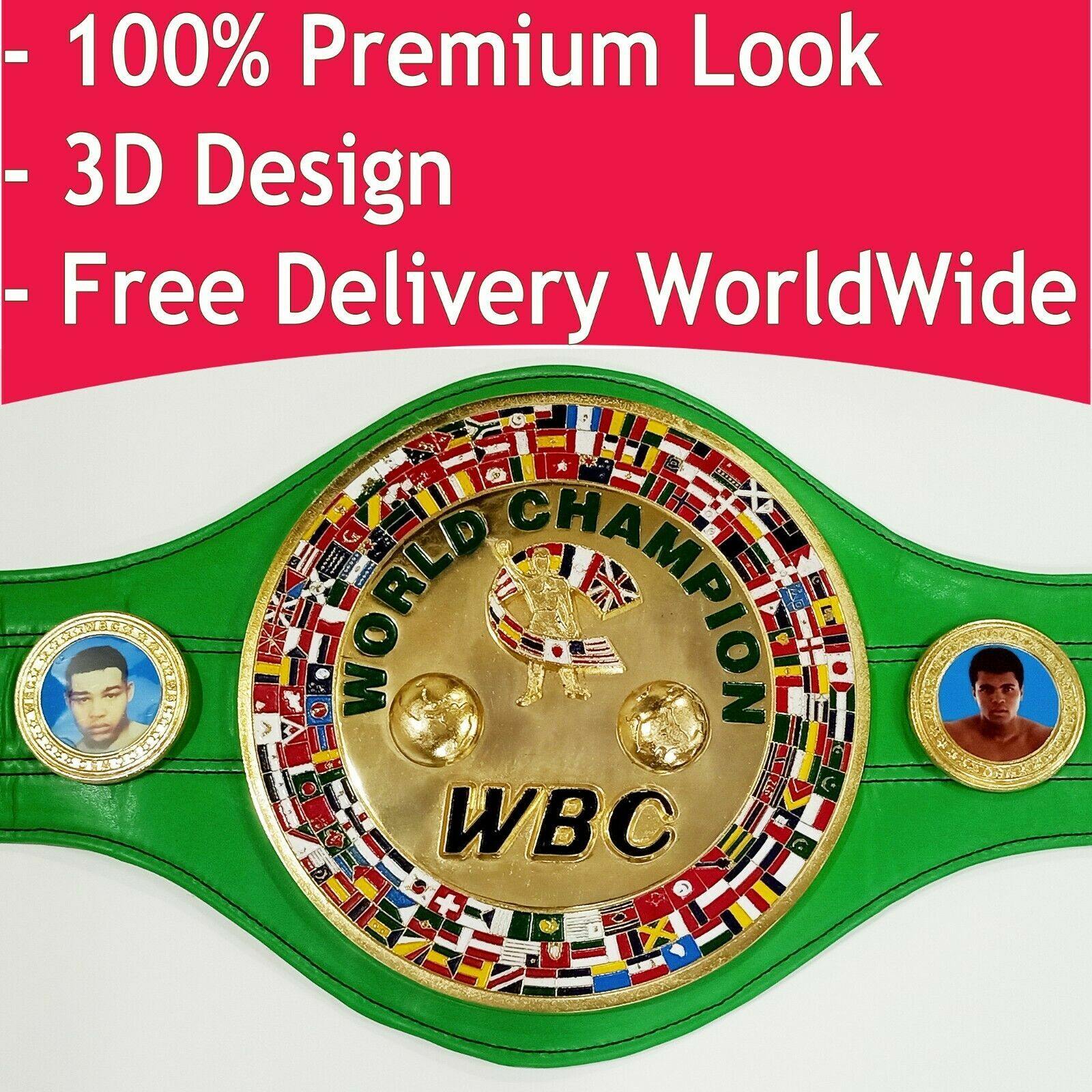 WBC World Boxing Championship Title Belt Adult Full Size World Boxing ...