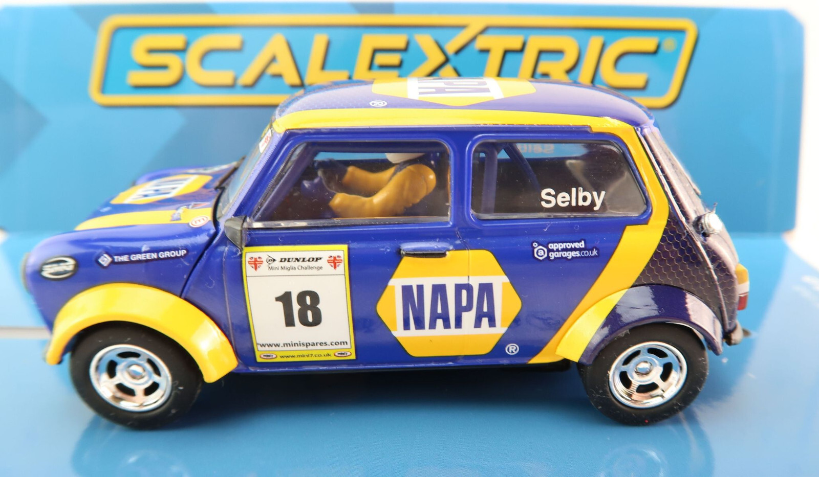 Scalextric C4414 Mini Miglia NAPA Lewis Selby 2021 Slot Car 1:32 Scale ...