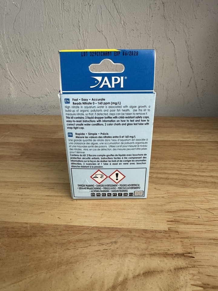 API Nitrate NO3 Test Kit for Freshwater and Marine Aquariums 90 Tests ...
