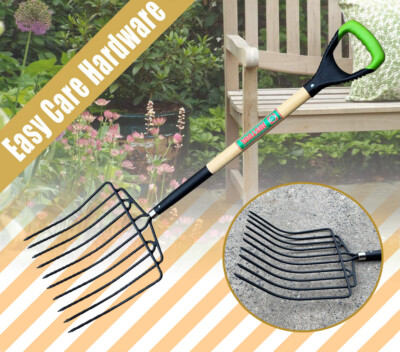 Stable Fork Forged Bedding Garden Horse Cows Equine Manure Mulch Hay ...