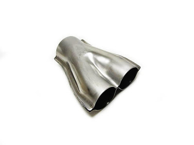 "1 1/2"" 1 3/4"" Exhaust Joint Divider Y Piece Repair 38mm to 45mm Car ...
