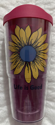 2015 Tervis Life Is Good Sunflower Insulated Tumbler With Lid 24 oz ...