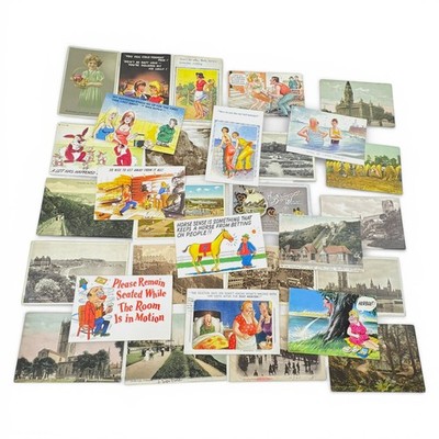 Vintage Bamforth Comic and Topographical Postcards Collection Job Lot ...