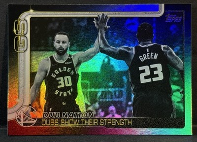 2025-26 Topps Basketball #291 Dub Nation Show Their Strength Blackout ...