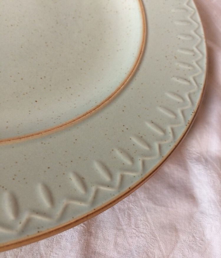 Martha Stewart Green Punctuation Dinner Plate Stoneware Zig Zag Dot ...