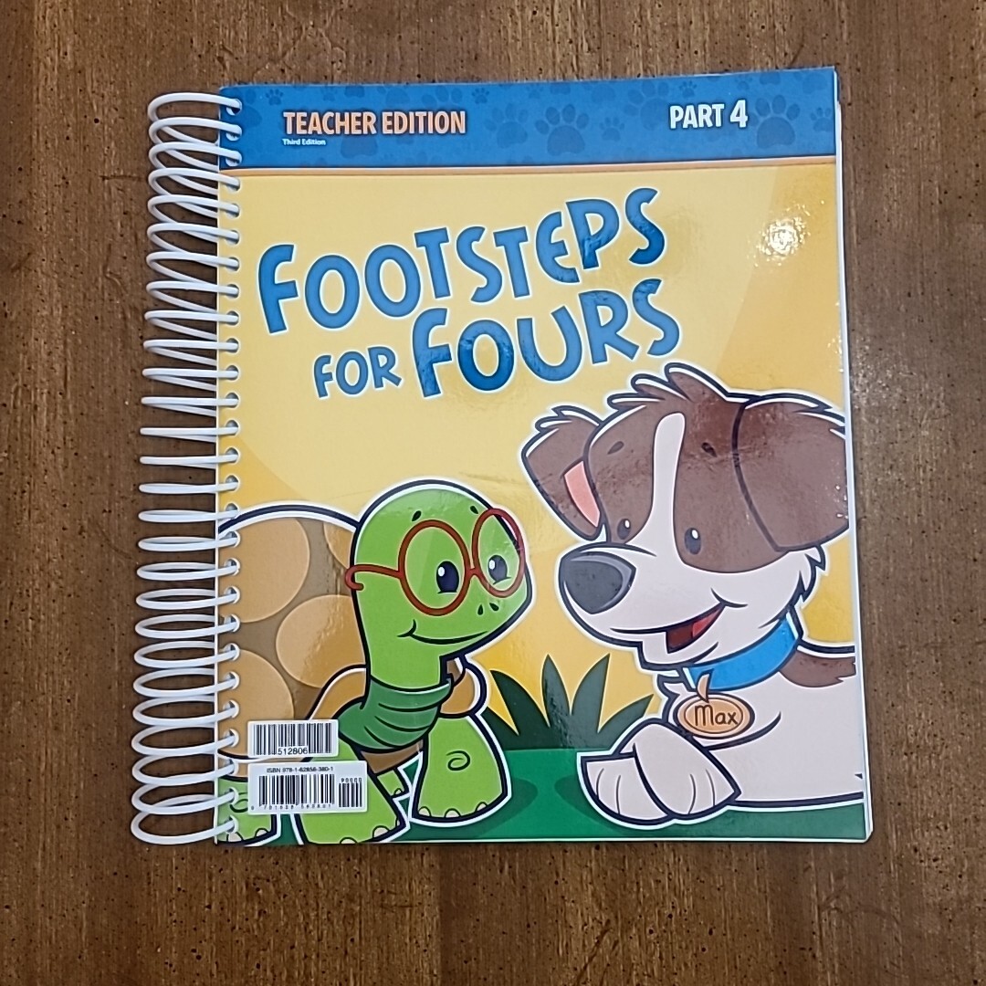 BJU Press Footsteps For Fours Part 4 Teacher's Edition Third Edition | eBay