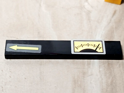 LEGO Dial Radio Gauge Arrow 1x6 New Tile Black Dash Board Science Lab ...