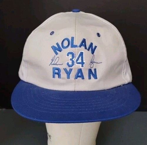 Vintage Nolan Ryan 34 Snapback Cap Texas Rangers Embroidered Texaco ...