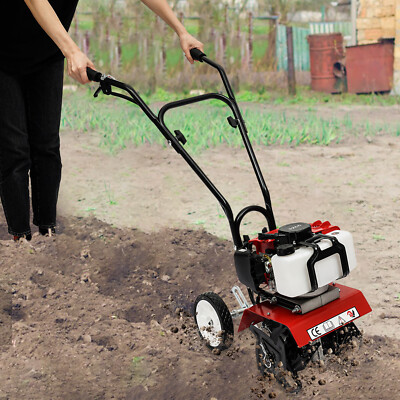 2 Stroke Mini Tiller Cultivator Gas Rototiller Gas Power Rototiller ...