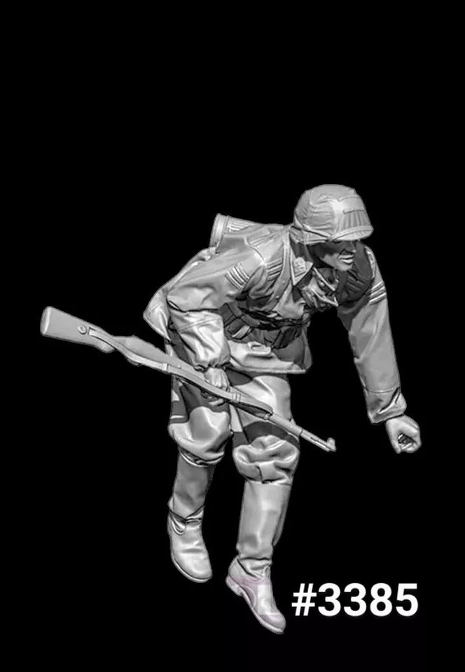 1/35 Resin 6 Fig Set German Half Track Troops Attacking Firing Model ...