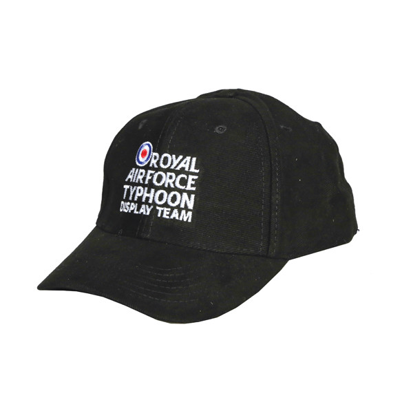 RAF Typhoon Baseball Cap Adult Size Black Hat Royal Air Forces ...