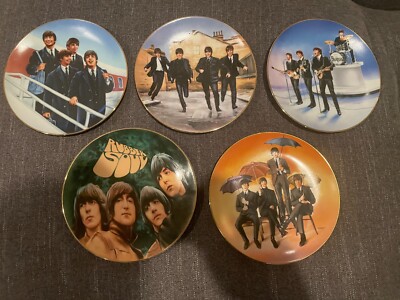 Lot of 5 Delphi Beatles Collector Plates Rubber Soul '65 In Concert ...