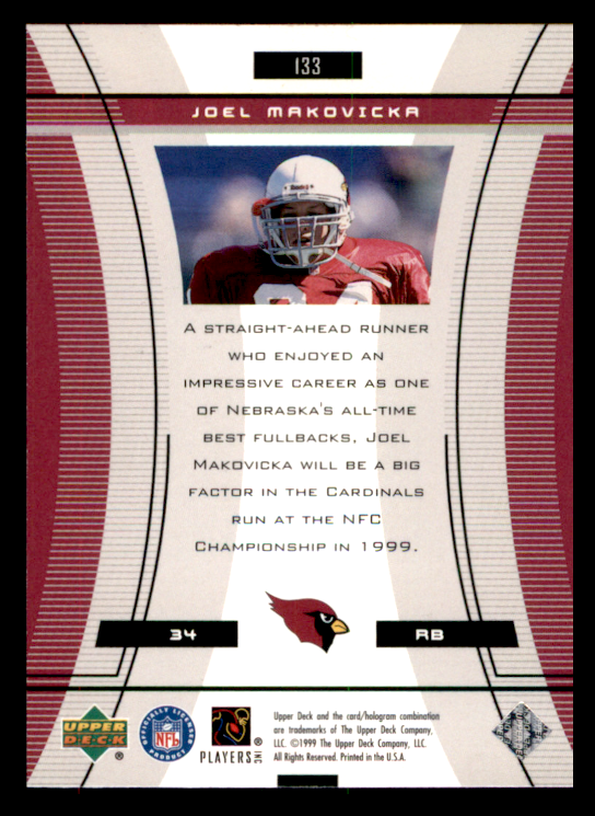 1999 Upper Deck Black Diamond Joel Makovicka Rookie #133 Arizona ...
