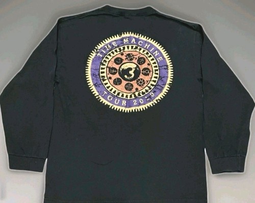 RUSH 2010 TIME MACHINE Tour LONG SLEEVE Sz L T SHIRT Geddy Lee Neil ...