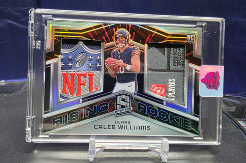 2024 Spectra Caleb Williams Rising Rookie Hyper Prizm NFL Shield Jock ...