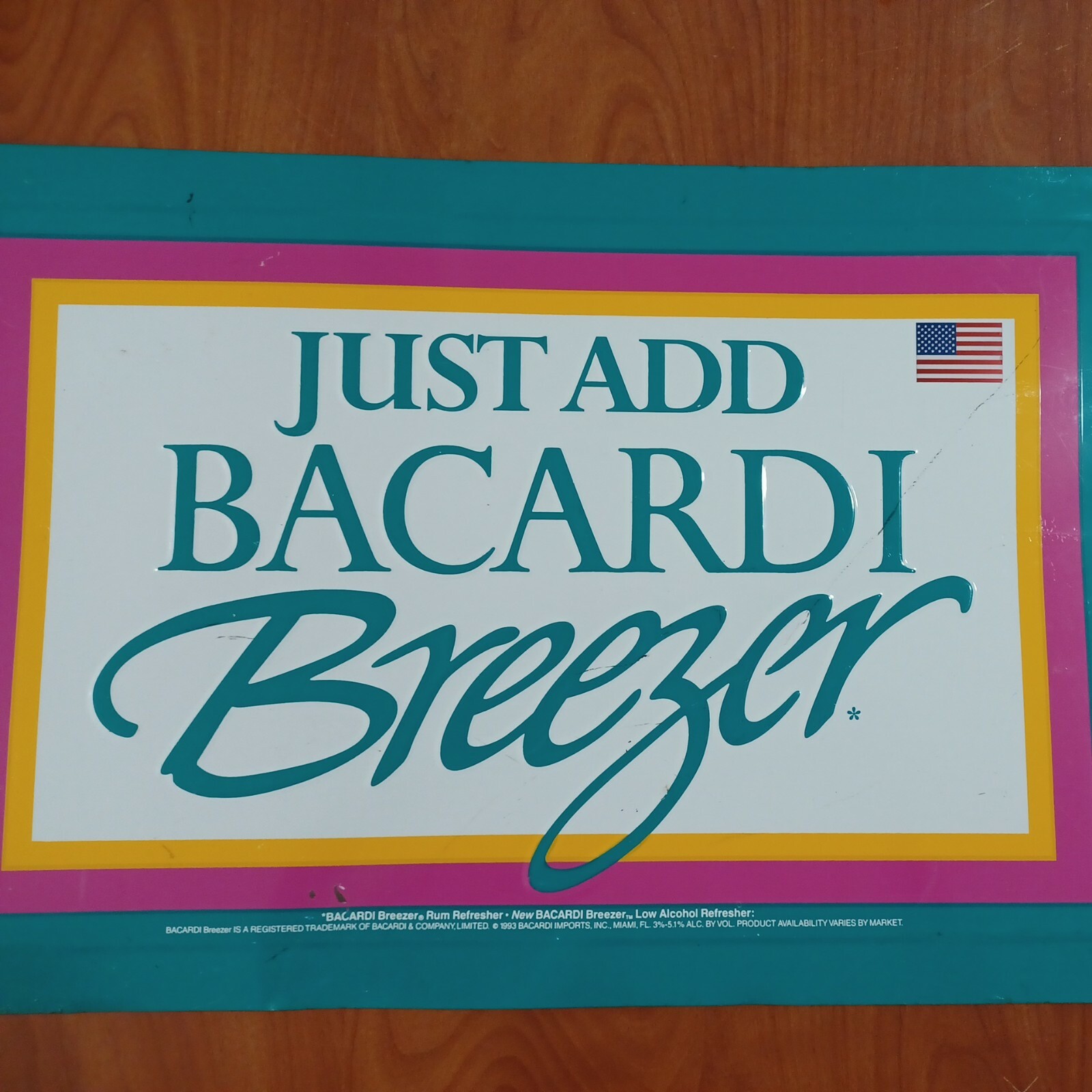 Just add Bacardi breezer Metal Tin Sign Man Cave Bar Brewery Pub | eBay