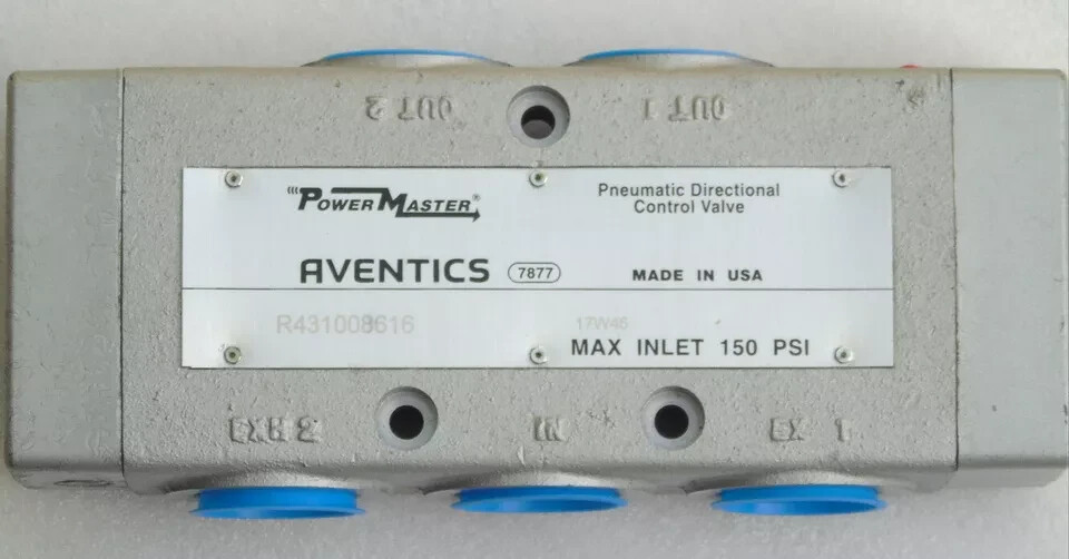 NOS AVENTICS POWERMASTER PNEUMATIC DIRECTIONAL CONTROL VALVE 150 PSI ...