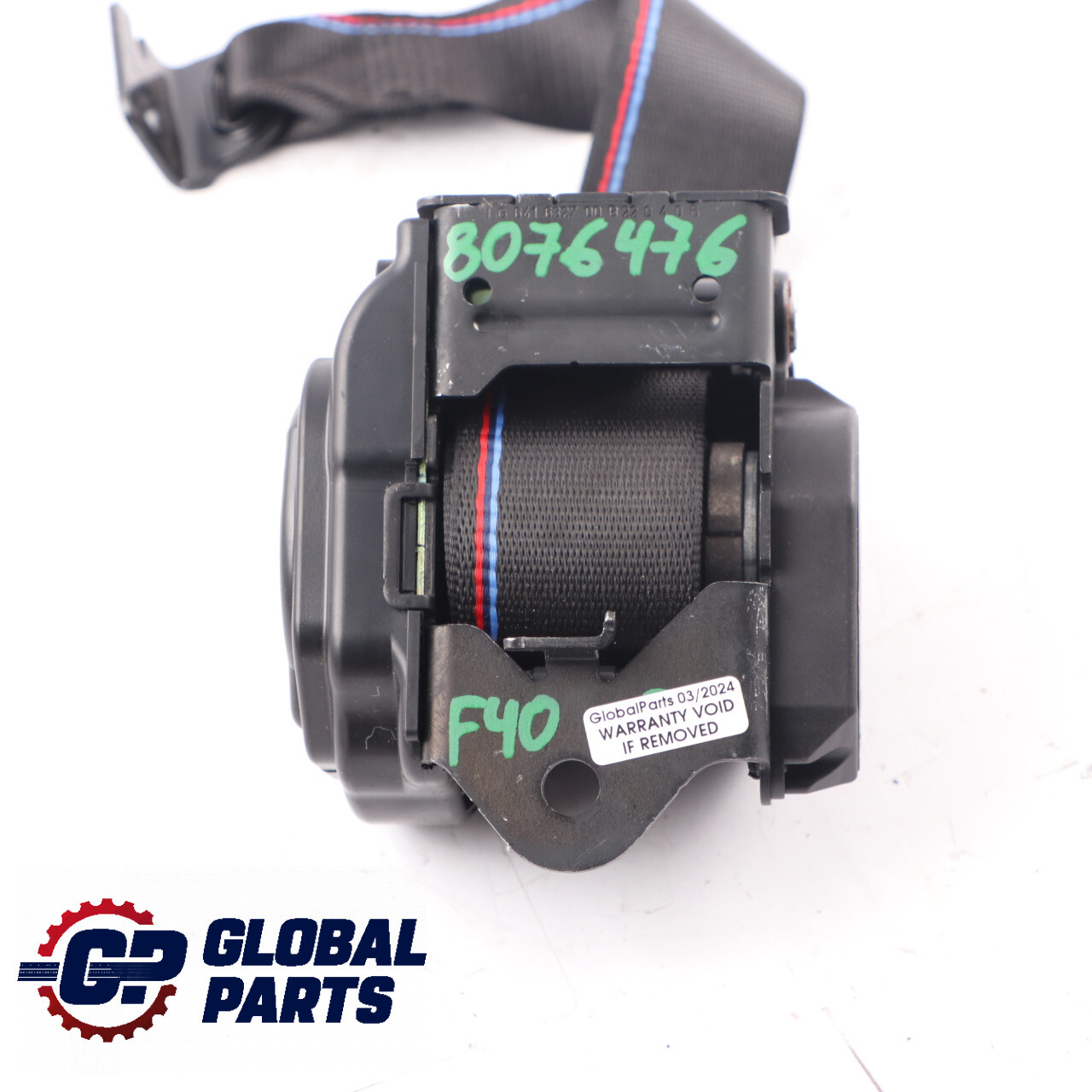 BMW F40 Seatbelt Rear belt Right O/S M Sport M-Tricoloured Seat belt ...
