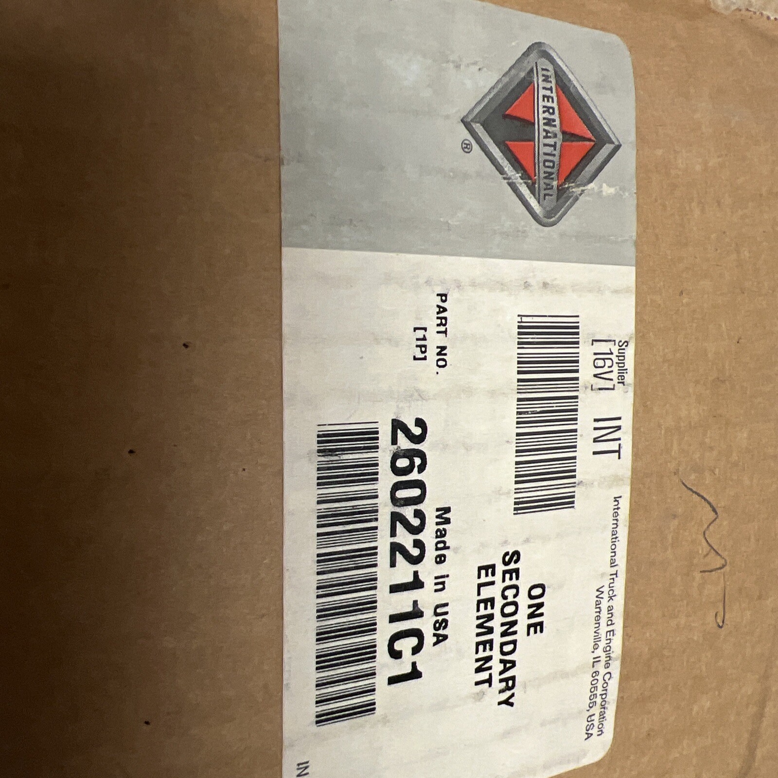 International Oem 2602211C1 Secondary Element. Navistar Oem Nos Nib. | eBay
