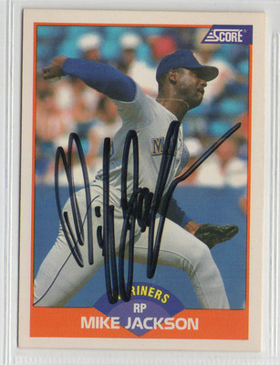Mike Jackson 1989 Score signed auto autographed card Mariners | eBay