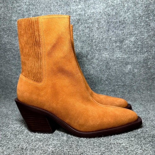 Coach Prestyn CN137 Women's Size US 10B Bootie Burnished Amber Suede ...
