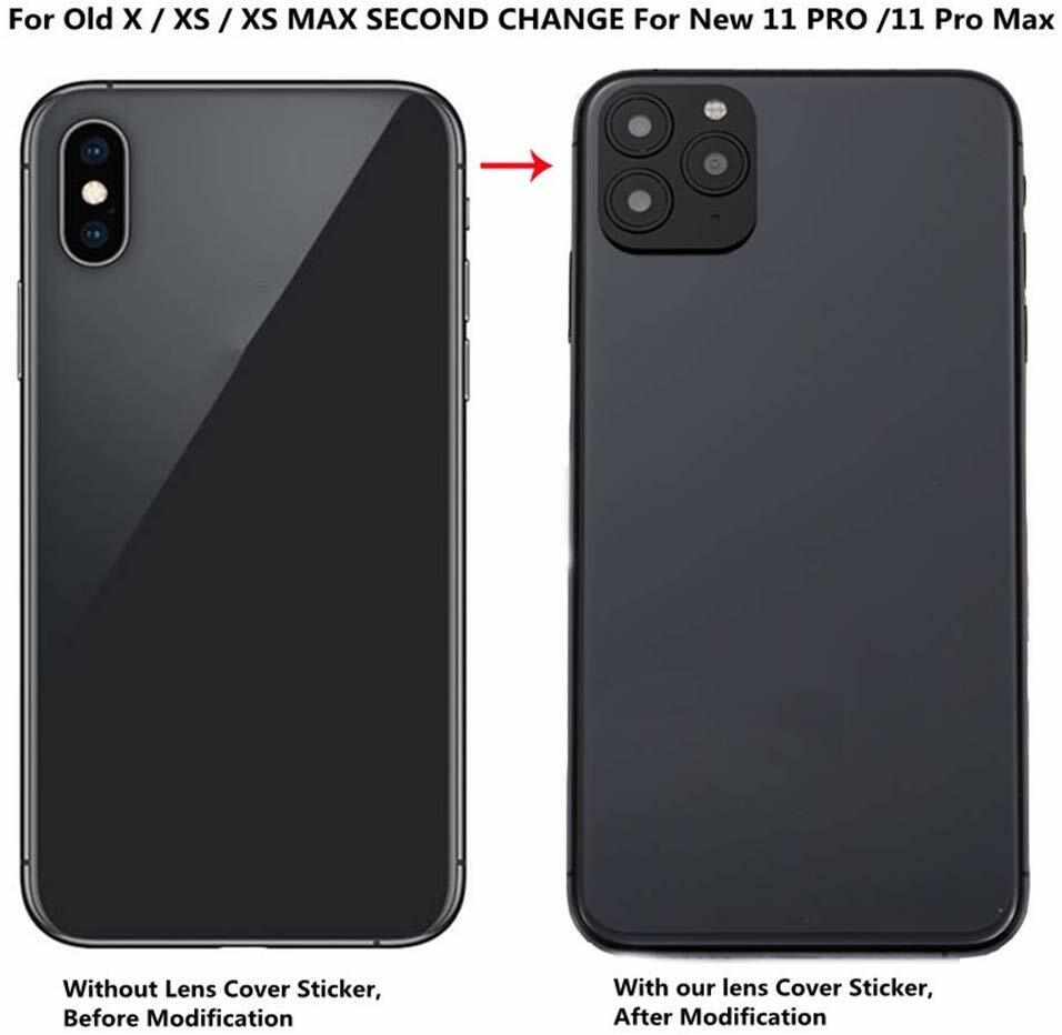 Camera Lens Sticker For iPhone X XS MAX XR Seconds Change to iPhone 11 ...