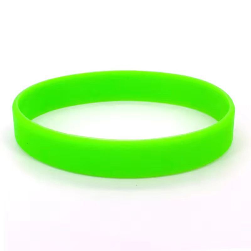 12 Silicone Wristbands Blank NEW Rubber Wrist Bands Bracelets Free ...