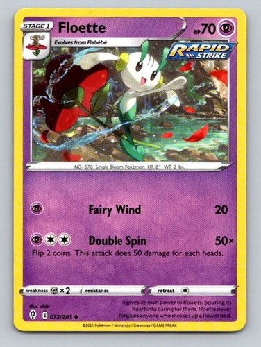 2021 Pokemon Card Evolving Skies Floette 72/203 | eBay