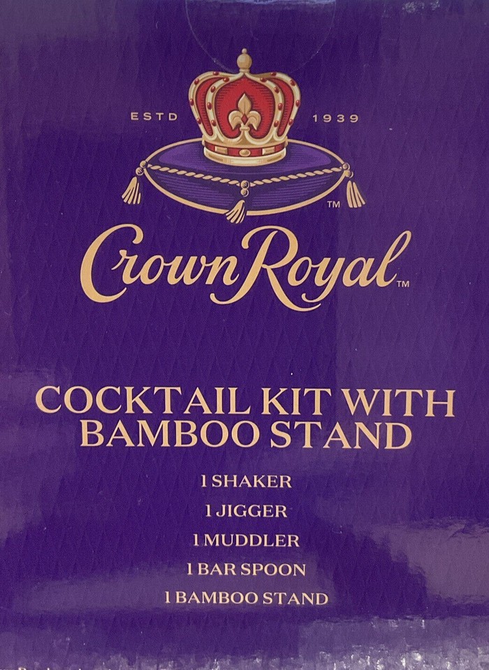 Crown Royal Cocktail Kit With Bamboo Stand | eBay