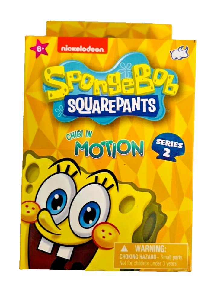 3 LOT Nickelodeon SpongeBob SquarePants Series 2 Chibi in Motion Blind ...
