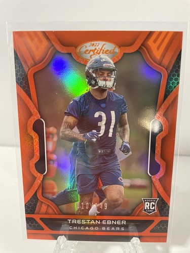 TRESTAN EBNER RC 2022 Certified Mirror Orange /149 #195 Chicago Bears ...