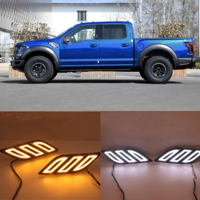 LED DRL daytime running light turn signal lamp For 2018 2019 Ford F-150 ...