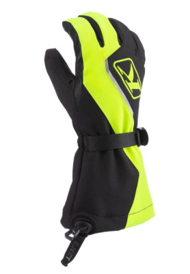 KLIM Sample Klimate Gauntlet Snowmobile Glove -Size LG- Black-Hi-Vis | eBay