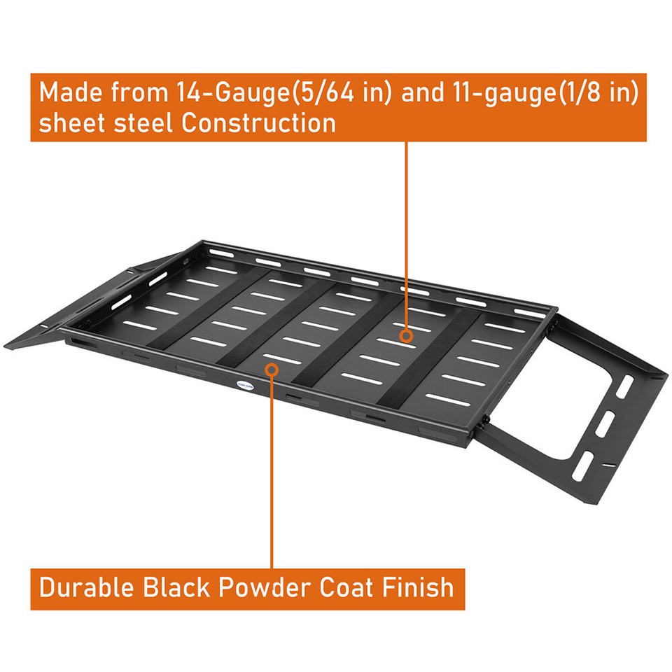 Interior Rear Cargo Basket Storage Rack For Jeep Wrangler JL 2018-2025 ...