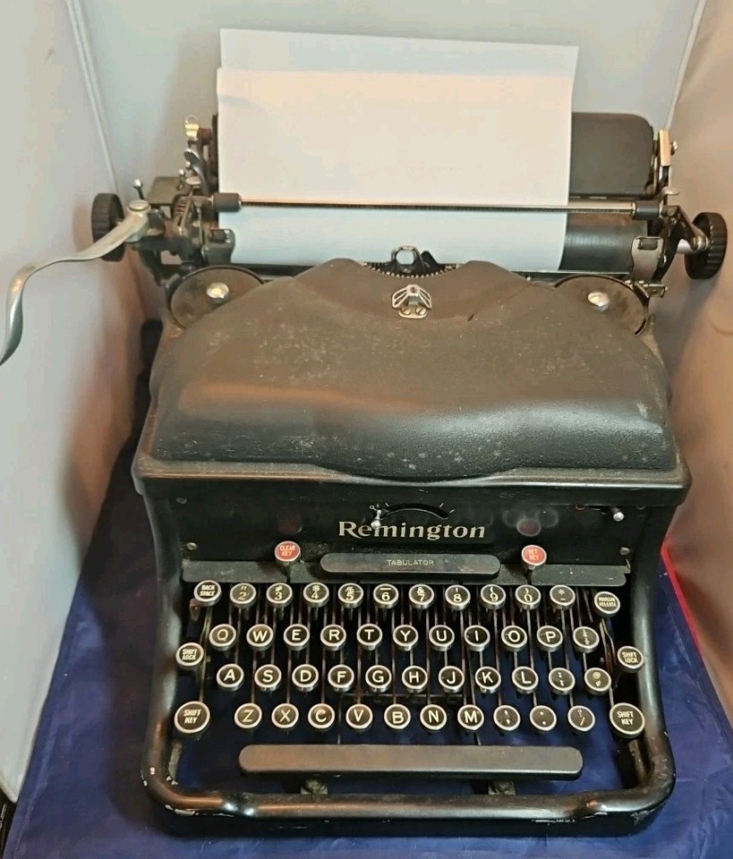 Vintage 1939 Remington Rand Model 17 Typewriter – Works – Unrestored | eBay