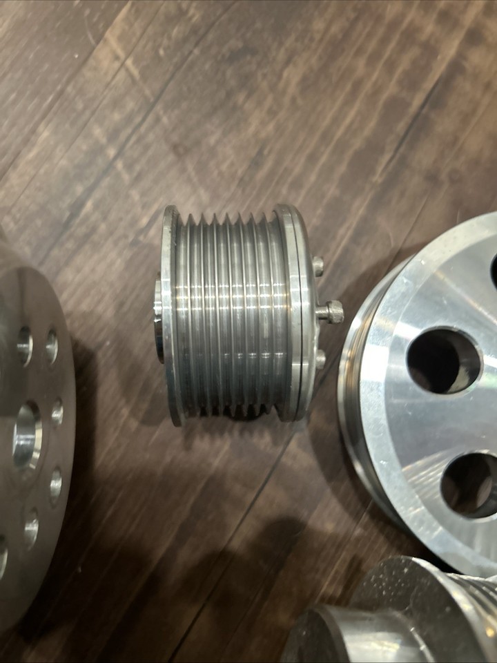 CVF SBC Aluminum 8 Rib Pulleys And Belts. | eBay
