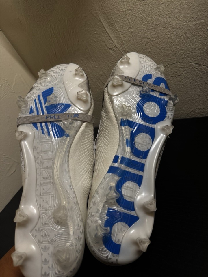 David Beckham x Adidas Predator Elite Laceless FG 'White Blue Bird' | eBay