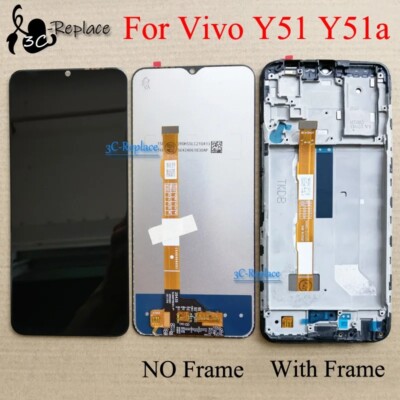 For Vivo Y51 2020 V2030 / Y51a 2021 V2031 LCD Display Touch Screen ...