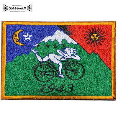 ॐ AUFNÄHER PATCH goa psy bicycle tRiP Albert Hofmann LSD Acid 1943 25 ...