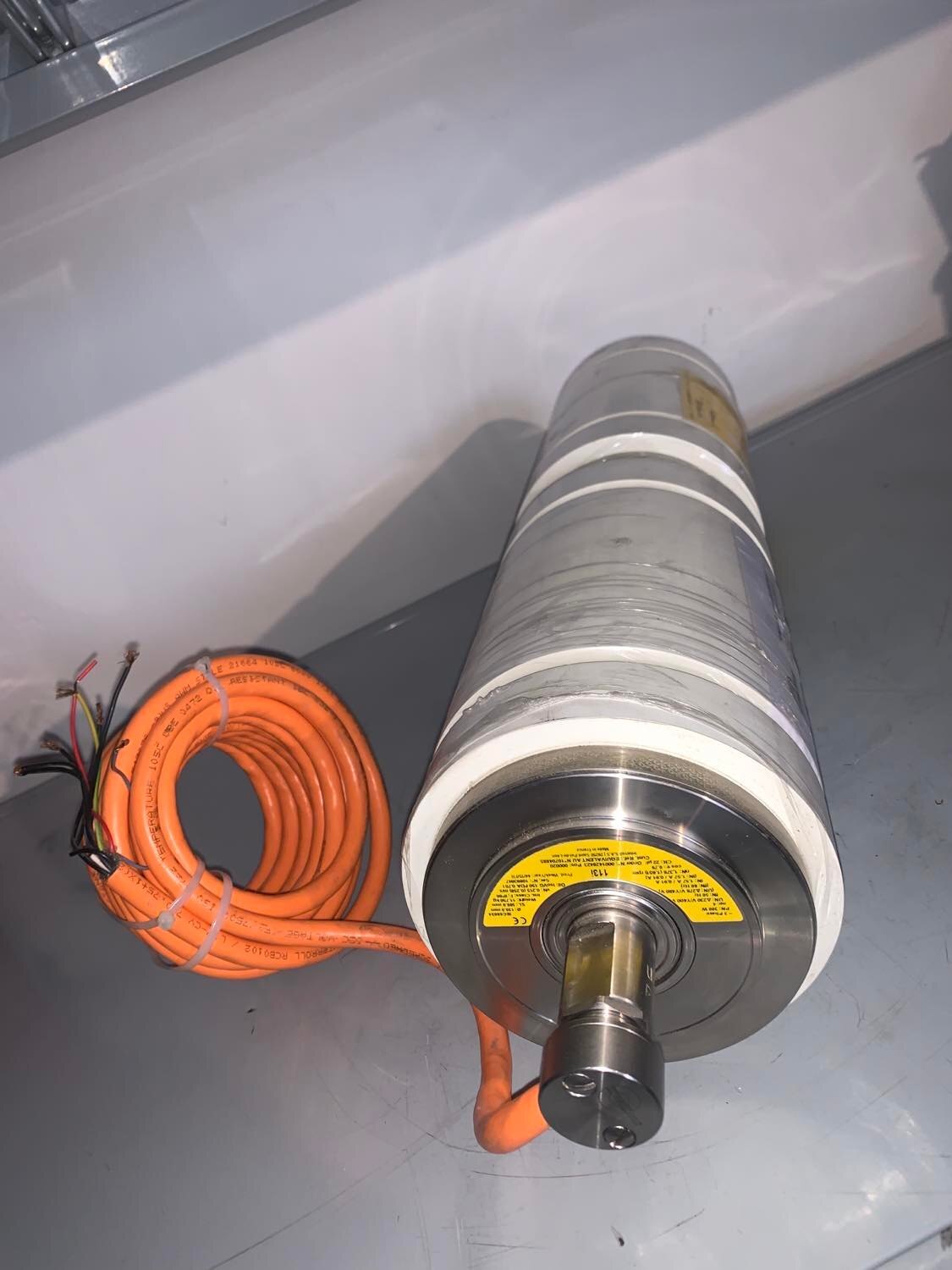 Interroll 113I Drum Motor 0.225 KW With Conveyor Roller L 350mm D 120mm ...