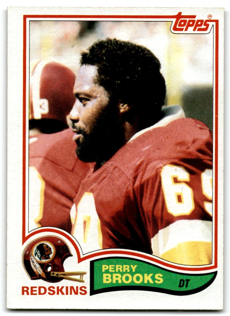 1982 Topps Perry Brooks Rookie Washington Redskins #510 | eBay